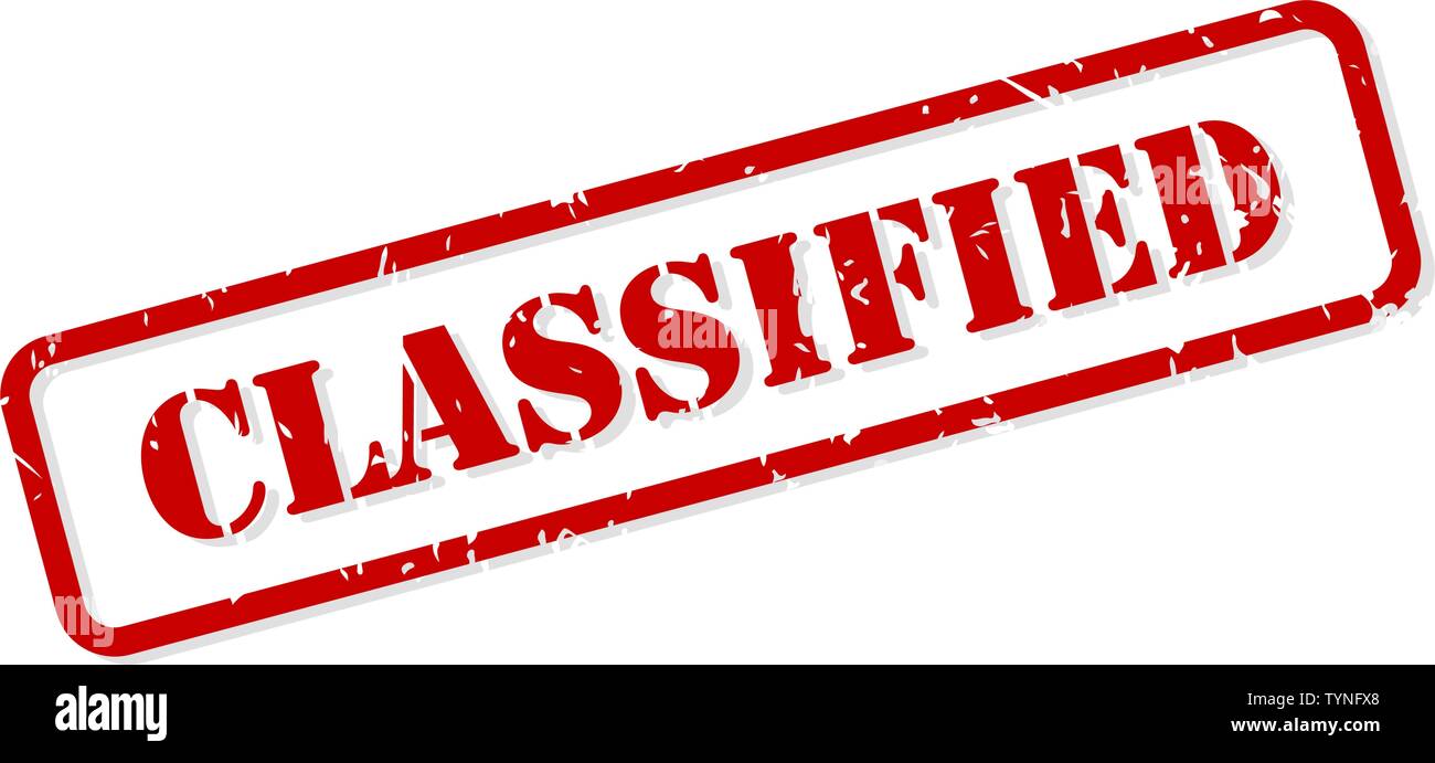 Classified red rubber stamp vector isolated Stock Vector Image & Art ...