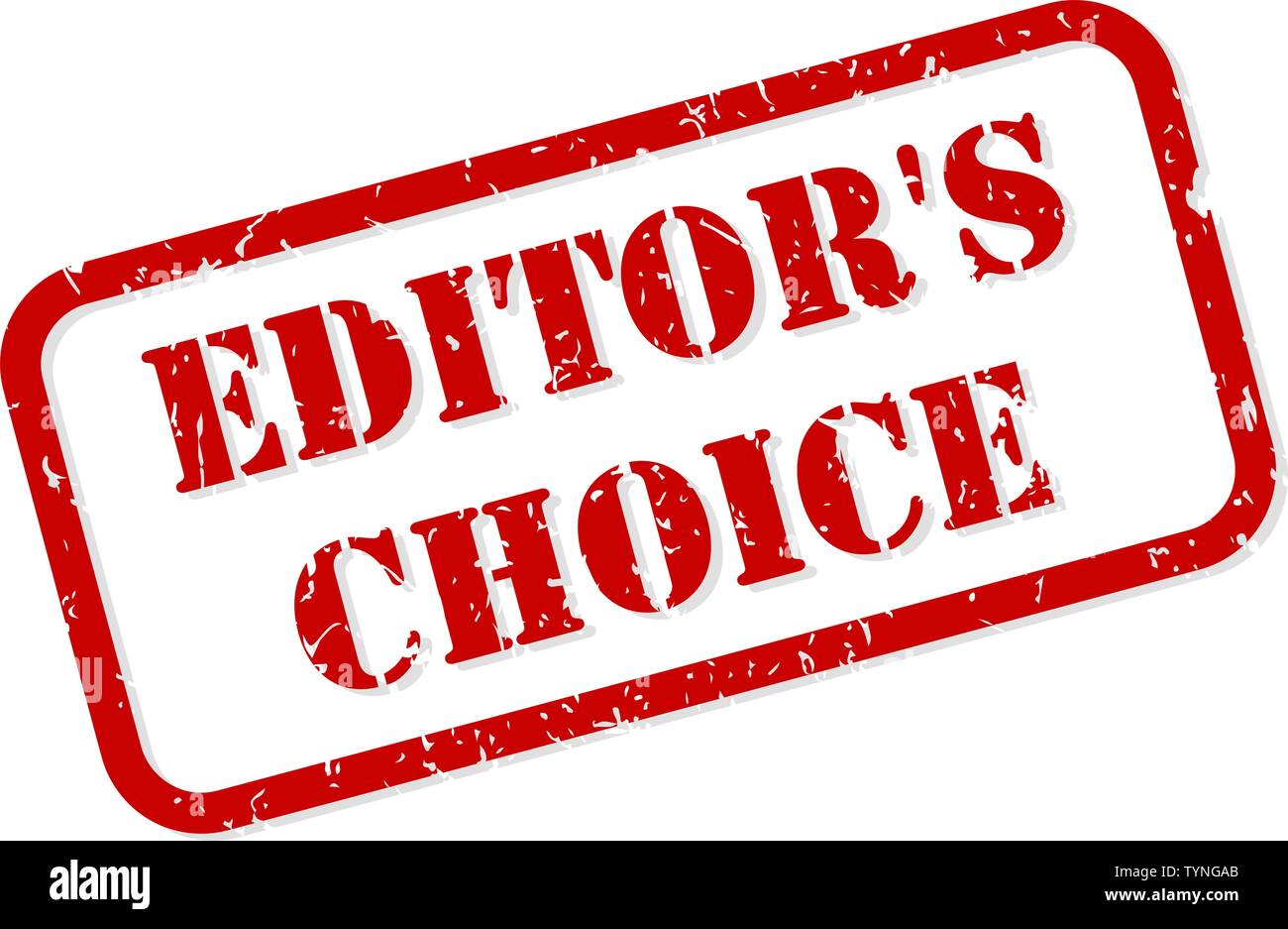 Stamp editors choice red text Stock Vector Images - Alamy