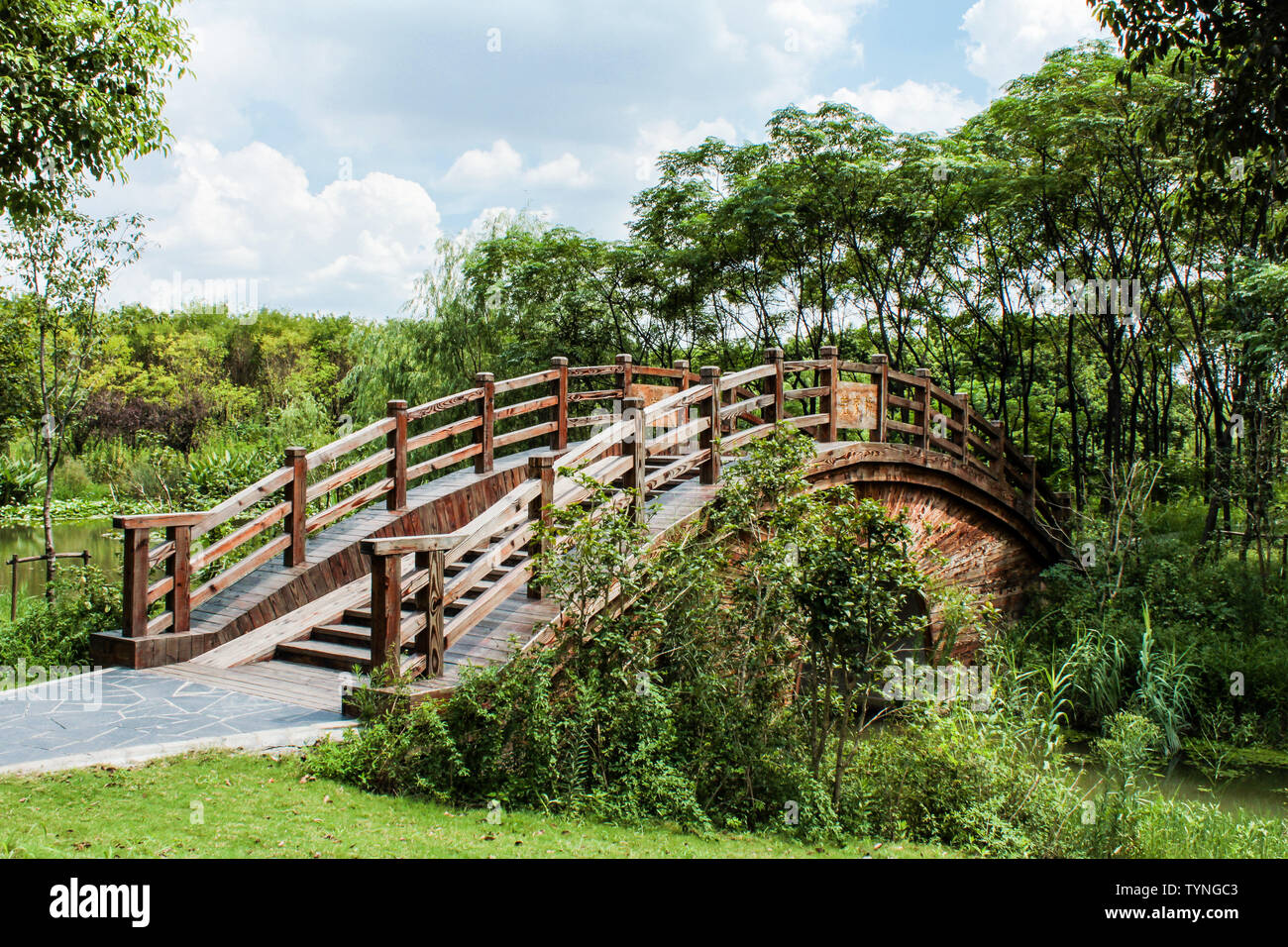 Scenery of Gucun Park in Shanghai Stock Photo - Alamy