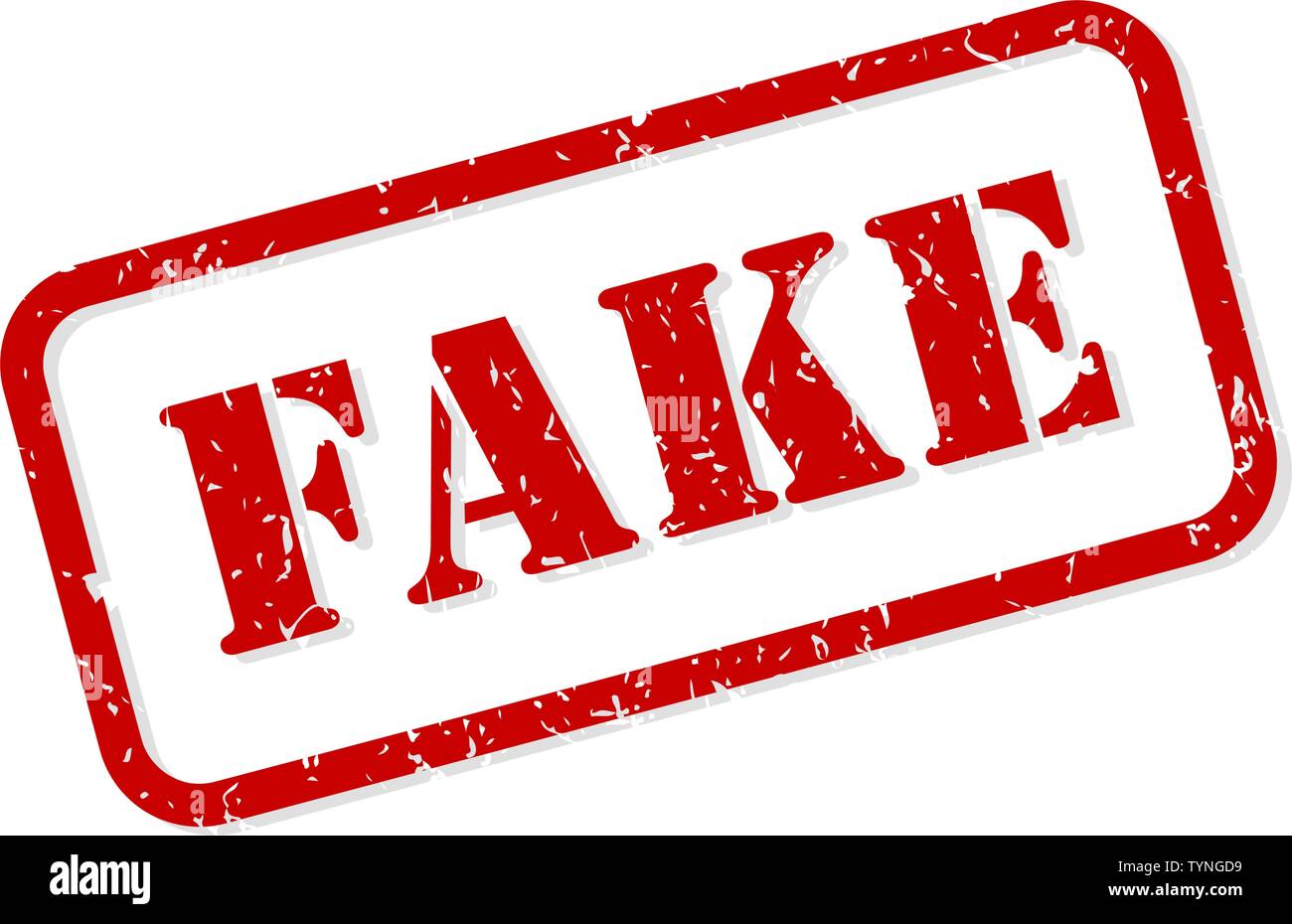 Fake red rubber stamp vector isolated Stock Vector Image & Art - Alamy