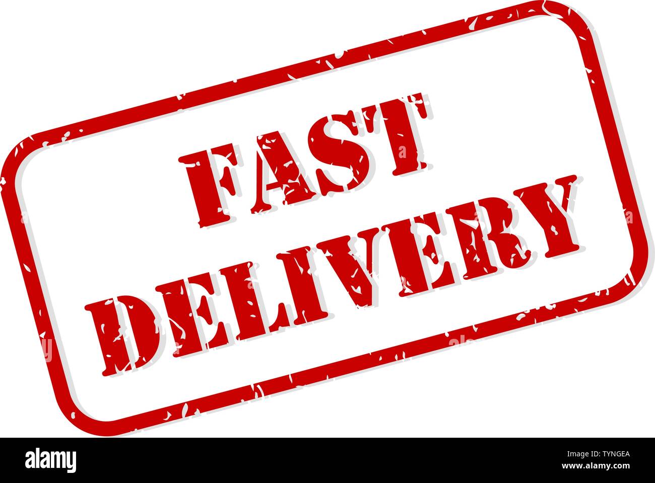 Fast delivery red rubber stamp vector isolated Stock Vector Image & Art ...