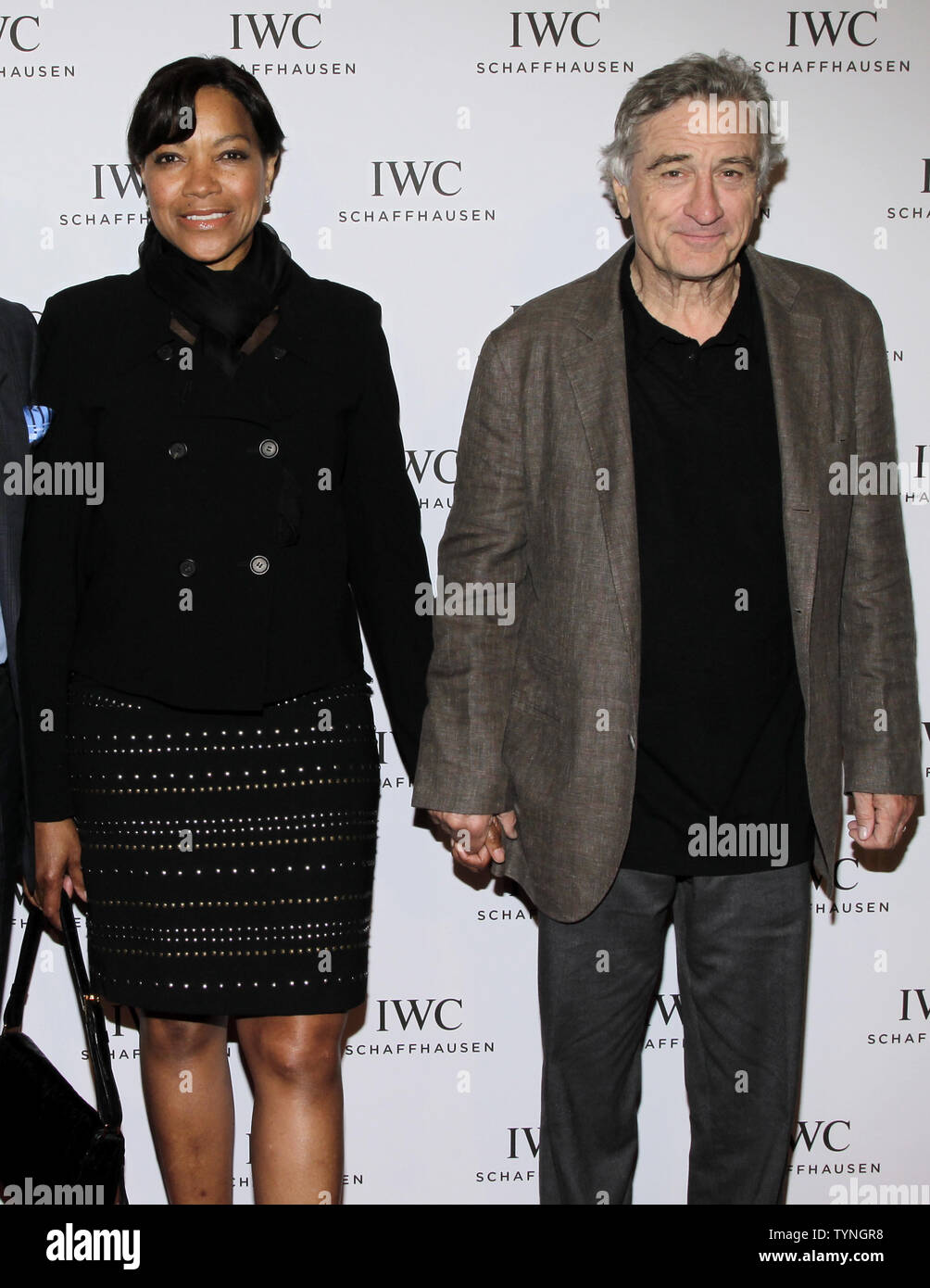 Robert De Niro and Grace Hightower arrive on the red carpet at the IWC ...