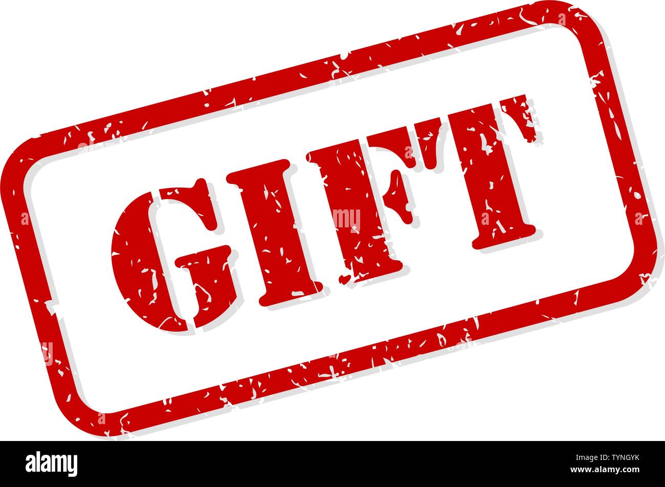 Gift red rubber stamp vector isolated Stock Vector Image & Art - Alamy