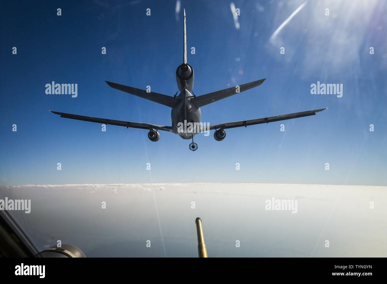 Two CV-22 Osprey tiltrotor aircraft with the 8th Special Operations ...