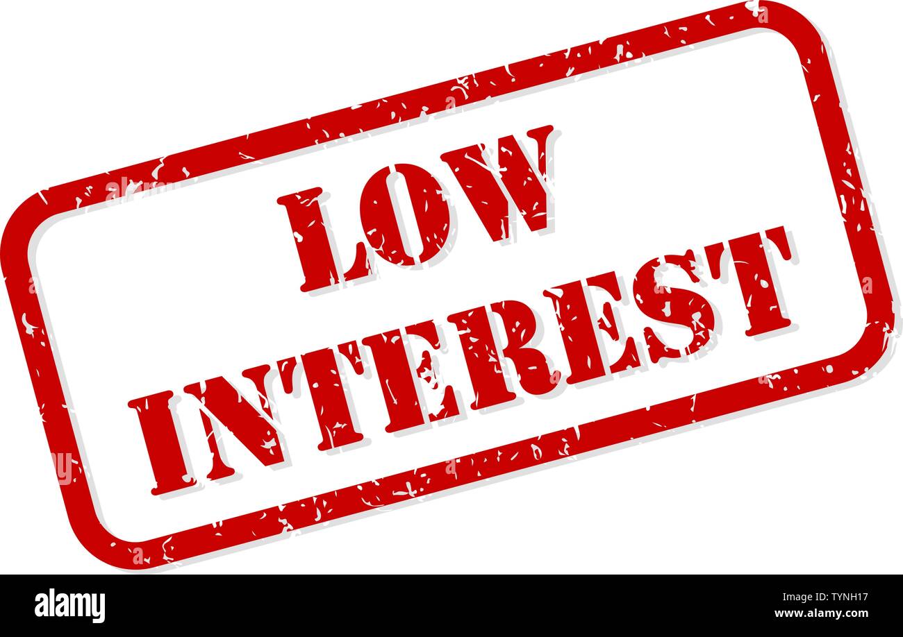 Low interest red rubber stamp vector isolated Stock Vector Image & Art ...