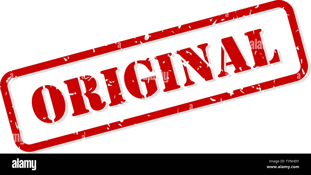 Original red rubber stamp vector isolated Stock Vector Image & Art - Alamy