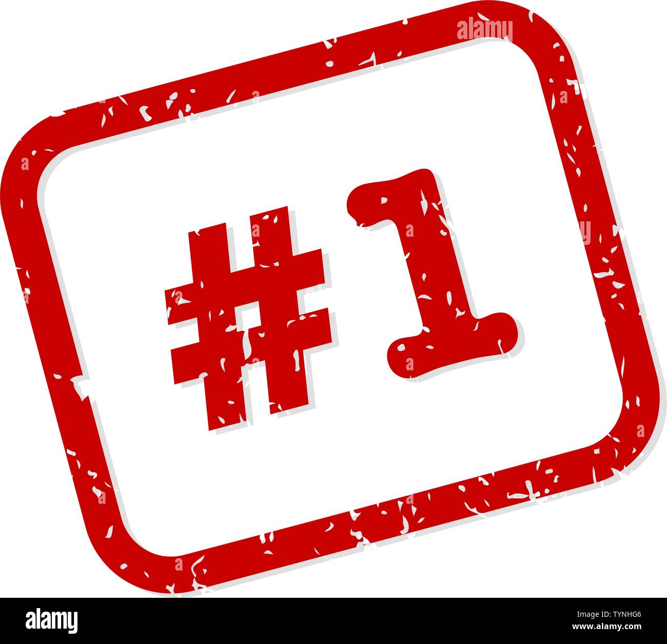 Number one vintage stamp Cut Out Stock Images & Pictures - Alamy