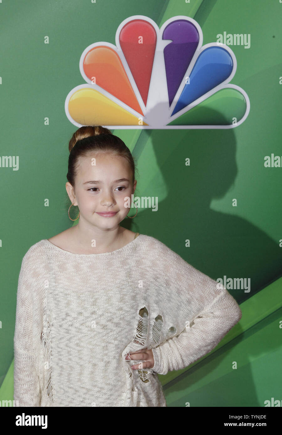 Johnny Sequoyah arrives on the red carpet at the 2013 NBC Upfront ...