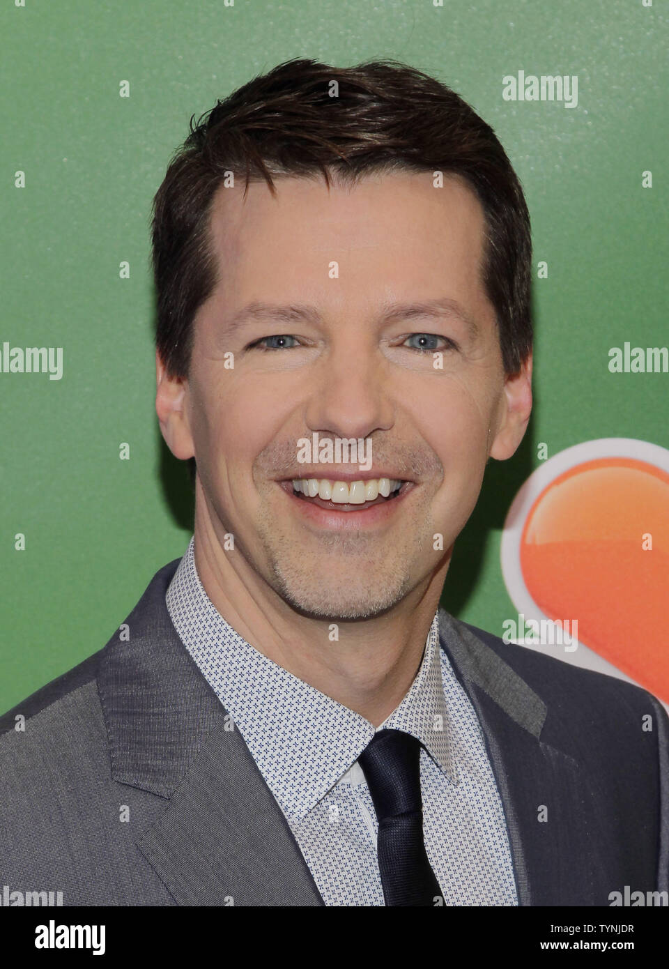 Sean Hayes arrives on the red carpet at the 2013 NBC Upfront ...