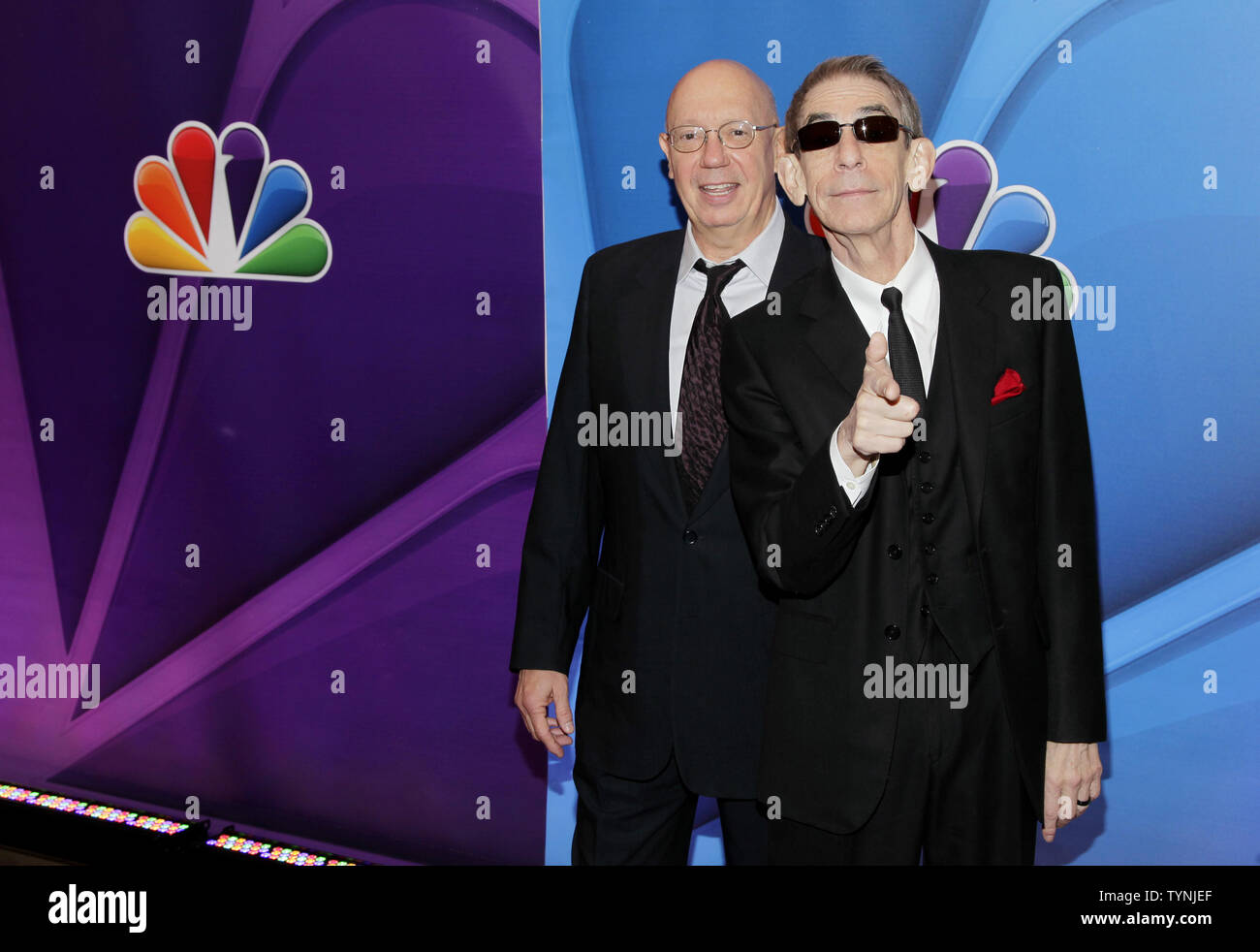 Dann Florek and Richard Belzer arrive on the red carpet at the 2013 NBC ...