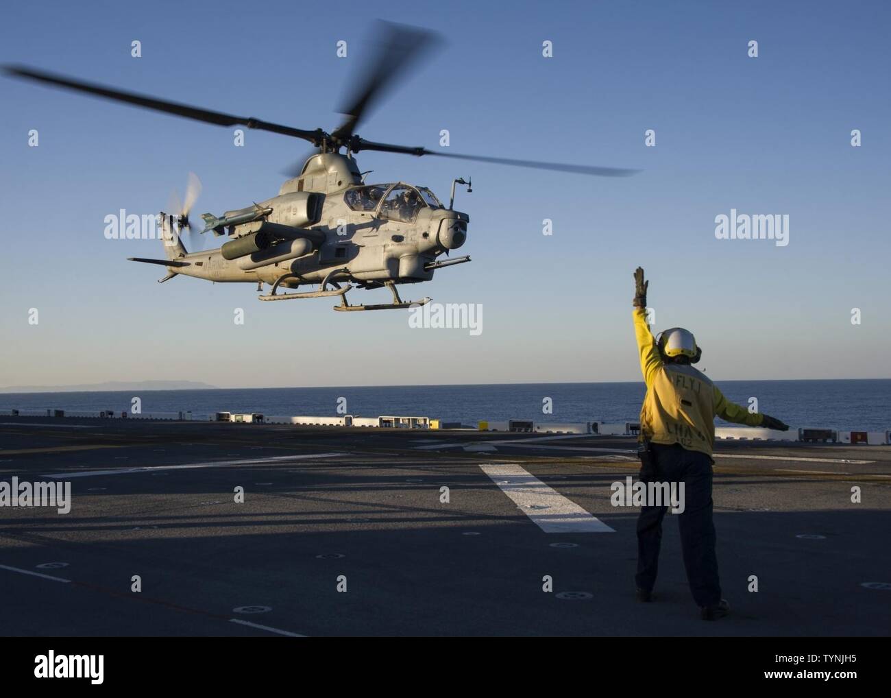 PACIFIC OCEAN (Nov. 17, 2016) An AH-1Z Viper Attack Helicopter assigned ...