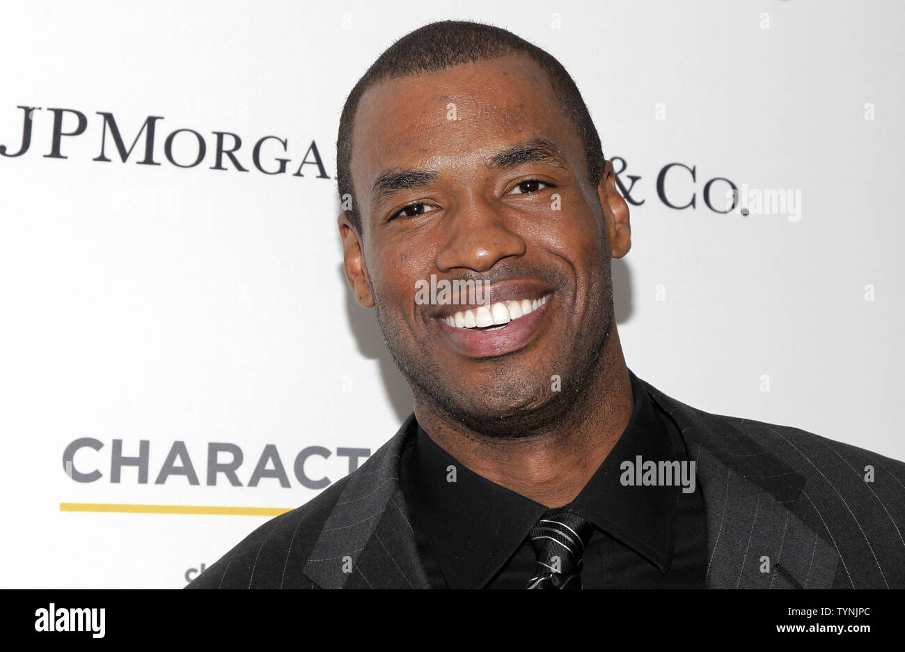 NBA Player Jason Collins arrives on the red carpet at the 10th Annual ...