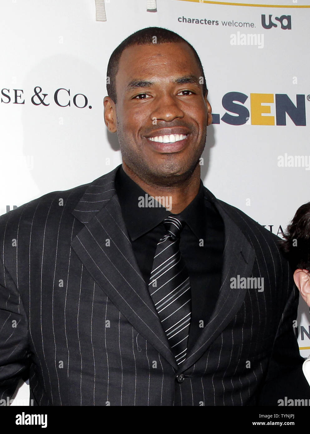 NBA Player Jason Collins arrives on the red carpet at the 10th Annual ...