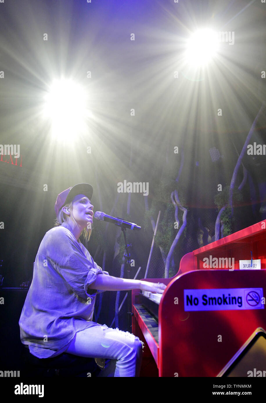 Skylar Grey performs at her 'Don't Look Down' album release party at ...