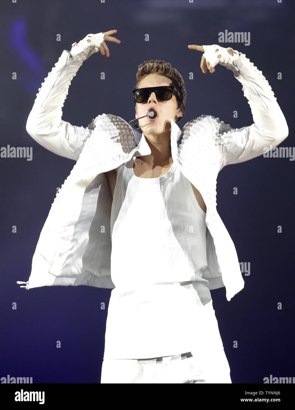 Justin Bieber performs on his Believe Tour at Barclays Center in New ...