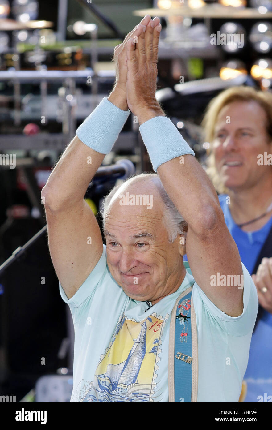 Jimmy Buffett performs on the NBC Today Show at Rockefeller Center in ...