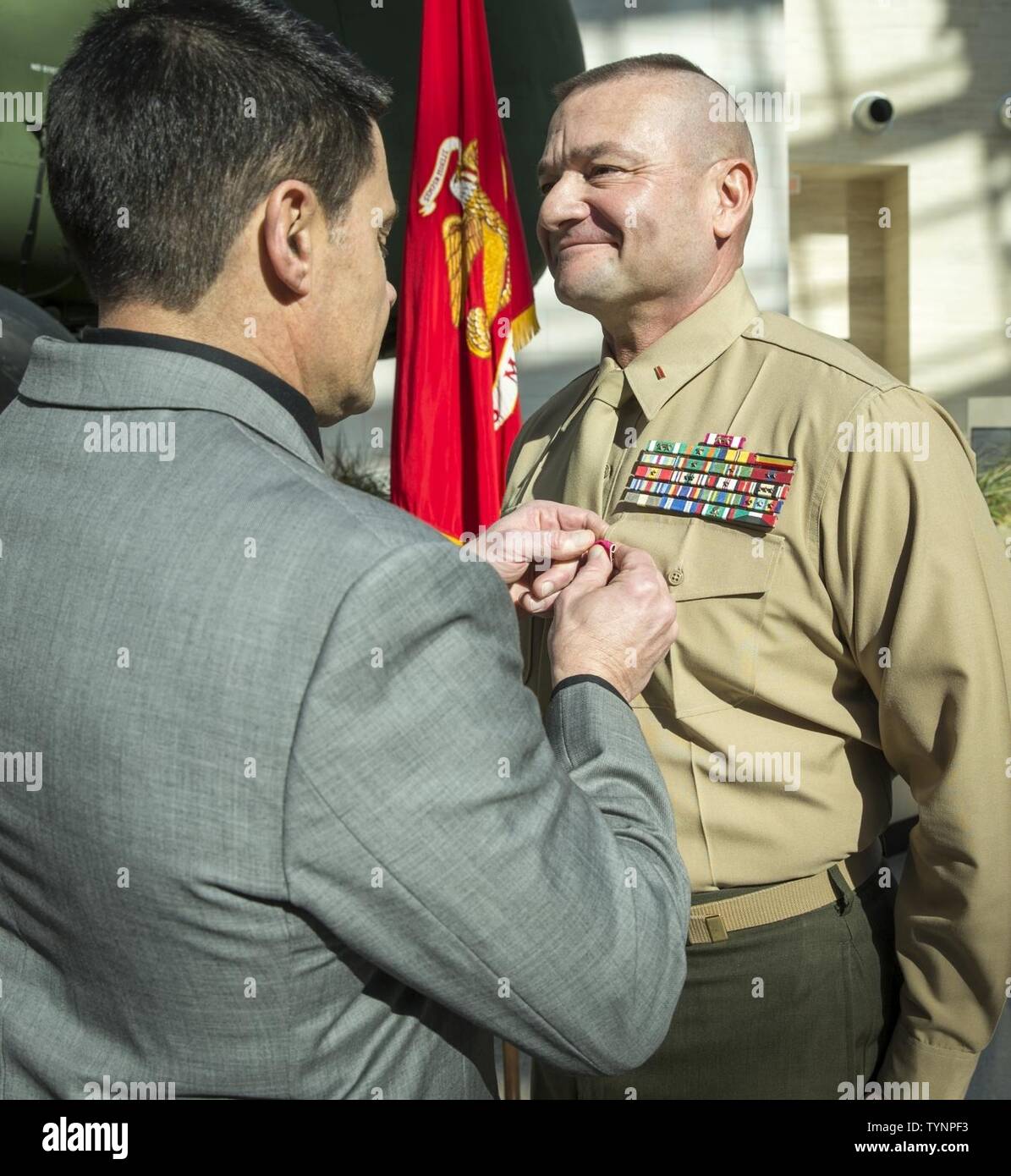 U.S. Marine Corps (retired) Lt. Col. Nicholas Vuckovich, left, course ...