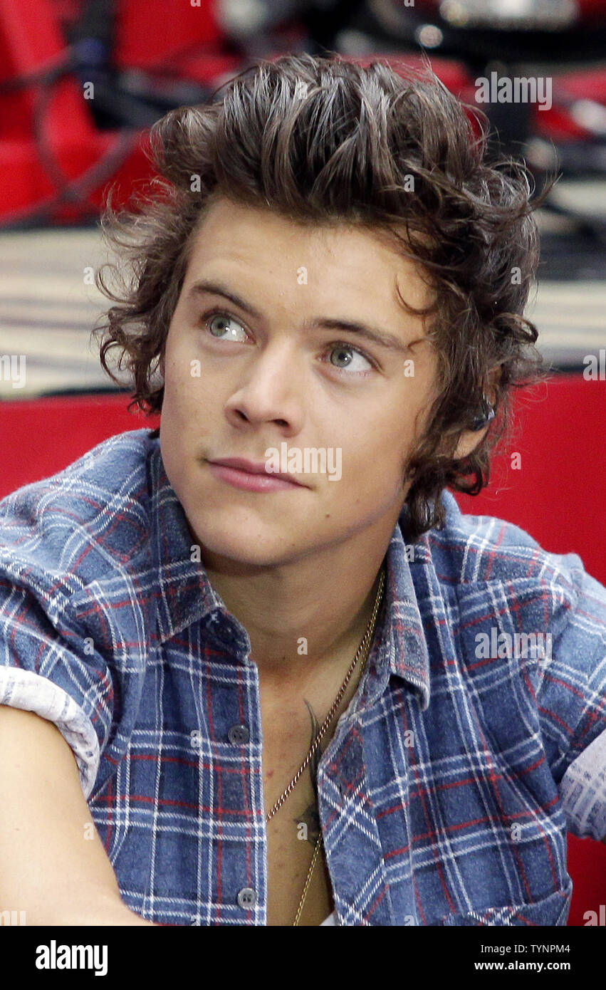 Band member Harry Styles performs with One Direction on the NBC Today ...