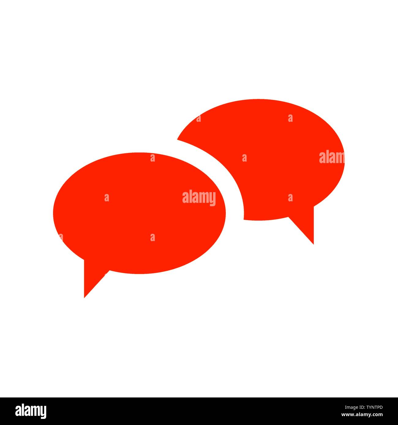 Speech bubbles Icon vector flat design Stock Vector Image & Art - Alamy