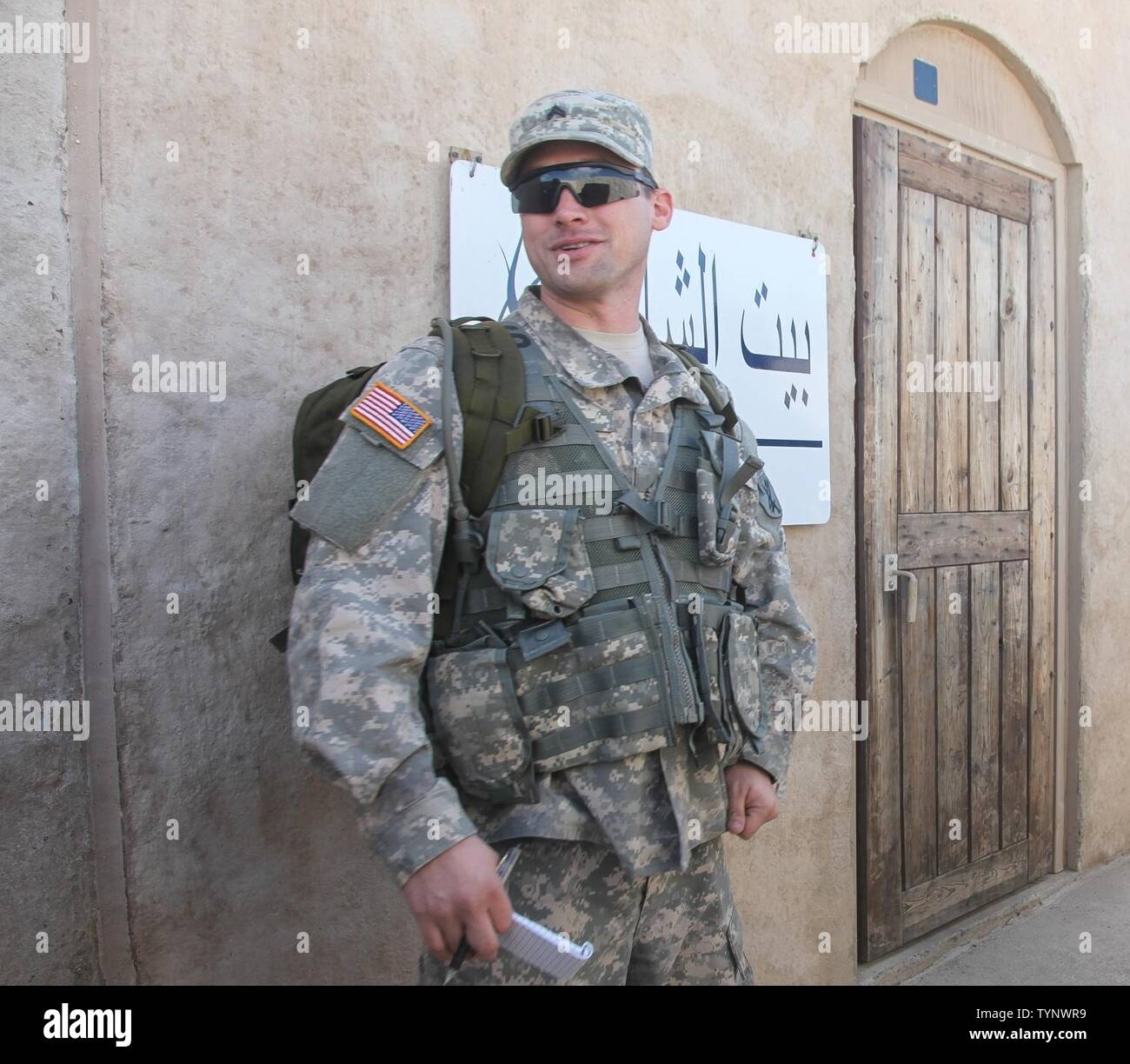 U.S. Army Cpl. Daniel Uetz, a soldier assigned to the 426th Civil ...