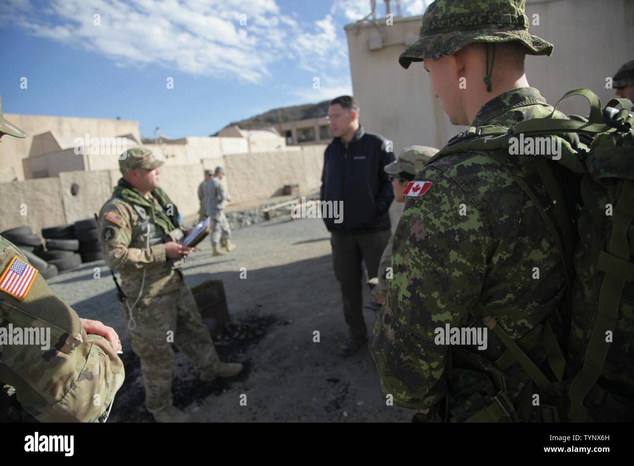 Canadian Master Cpl. Peter Vlassov from The Queen’s Own Rifles and U.S ...
