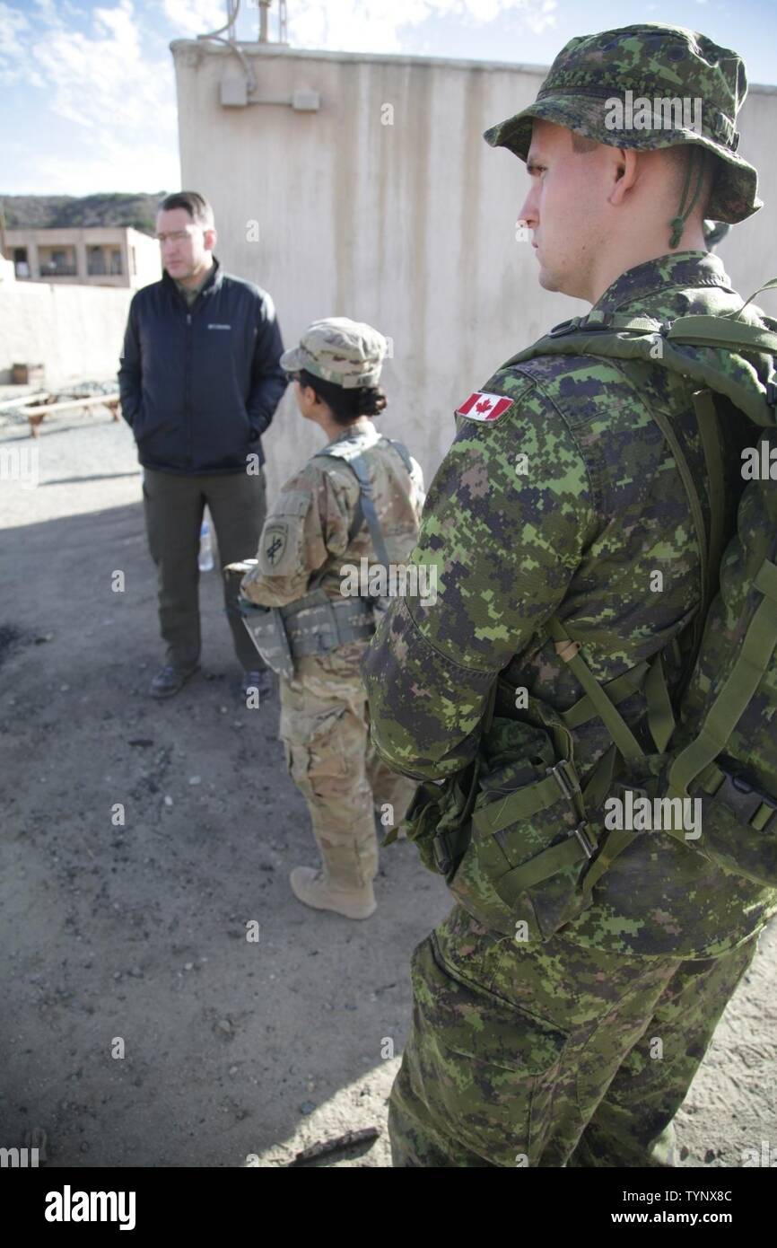 Canadian Master Cpl. Peter Vlassov from The Queen’s Own Rifles and U.S ...