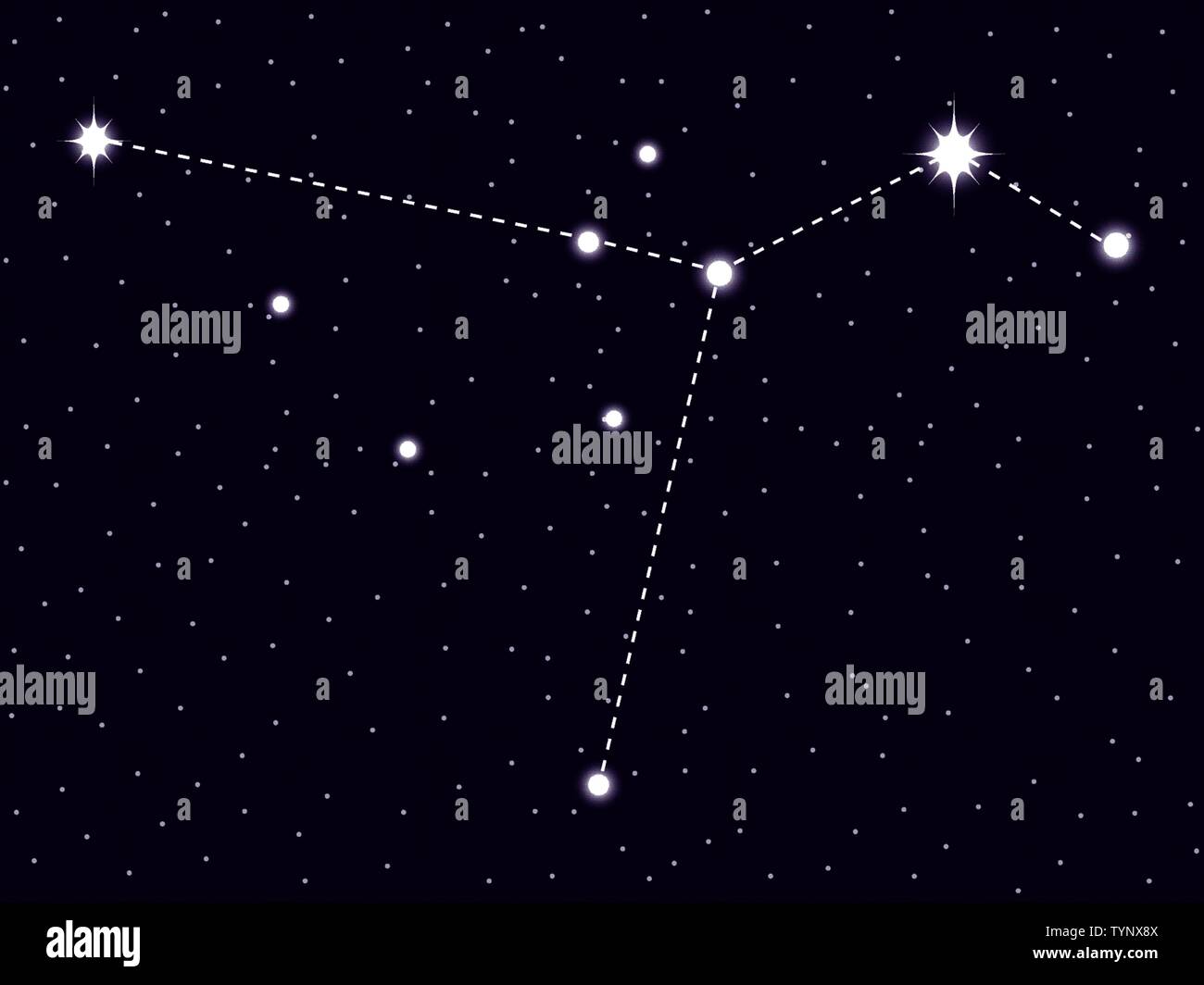 Columba constellation Stock Vector Images - Alamy