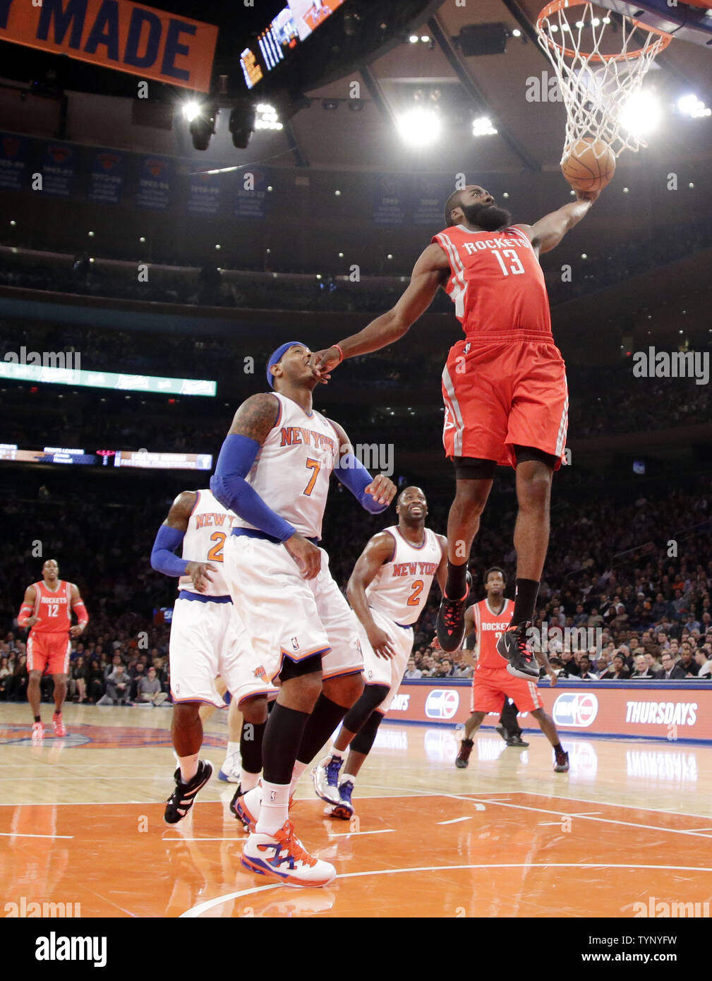 James Harden Rockets Dunk