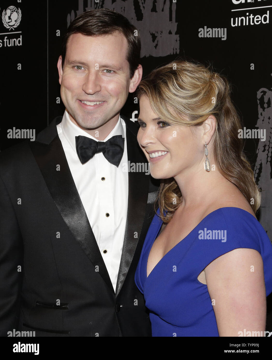 Henry Hager and Jenna Bush Hager arrive on the red carpet at the Ninth ...