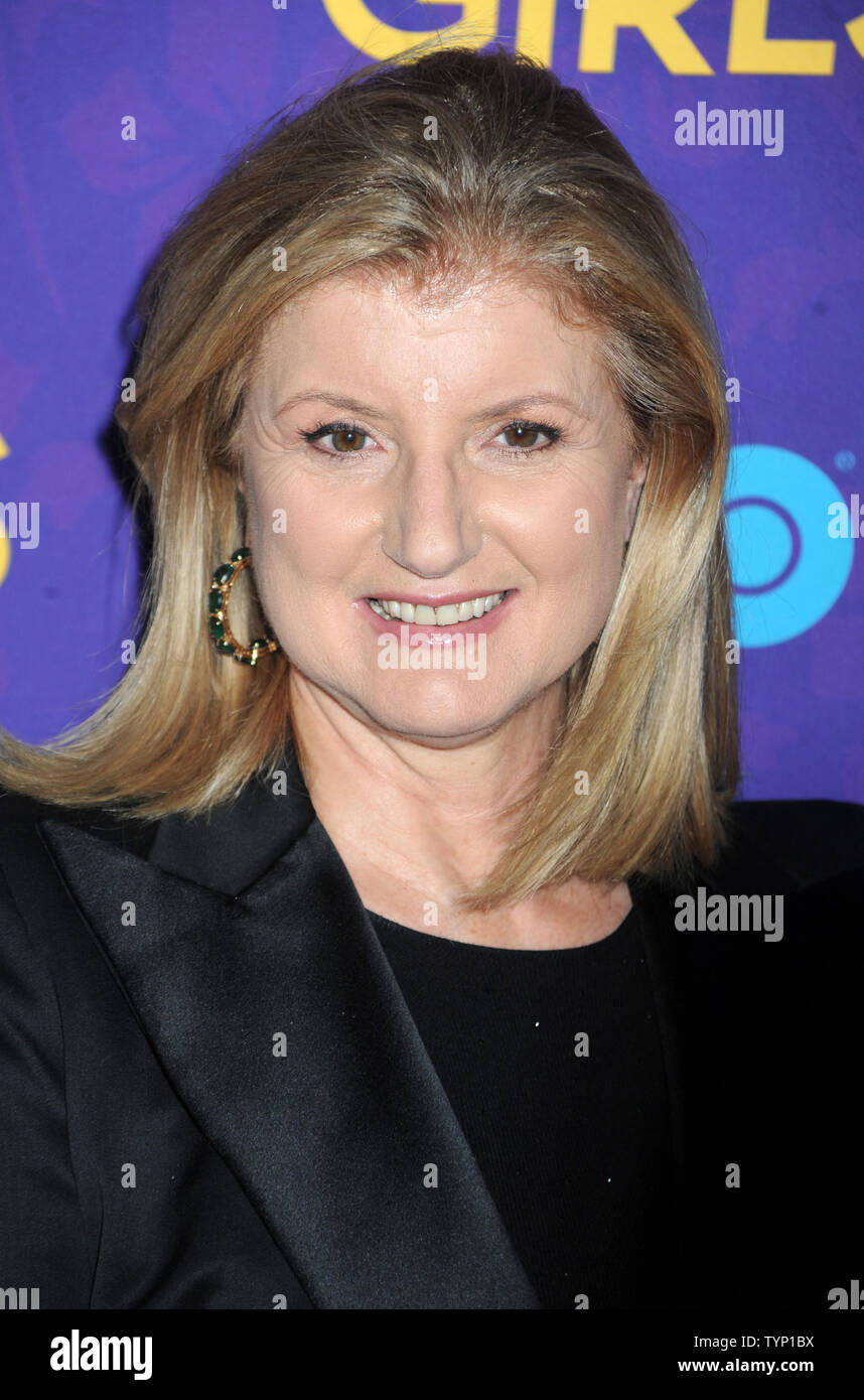 Arianna Huffington arrives on the red carpet at the HBO season three ...
