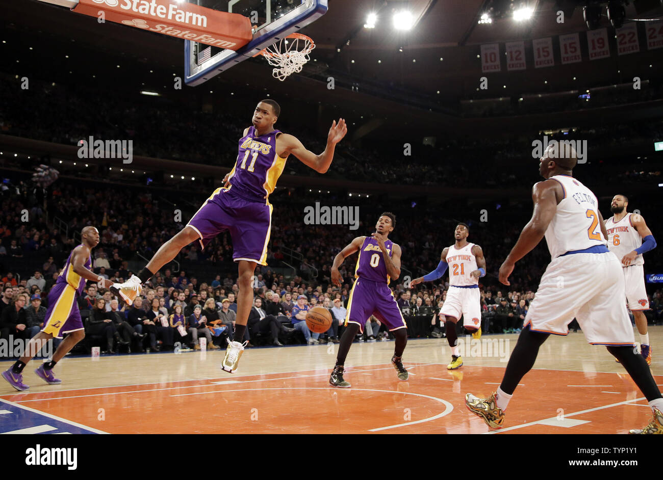Wesley Johnson Lakers Dunk