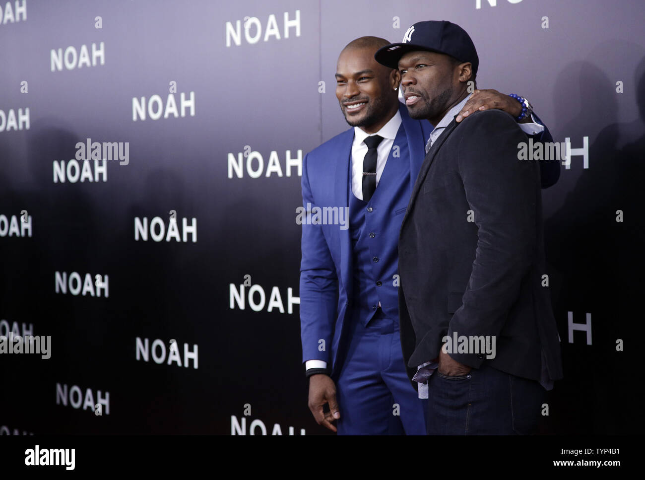 Tyson Beckford and 50 Cent arrive on the red carpet at the New York ...