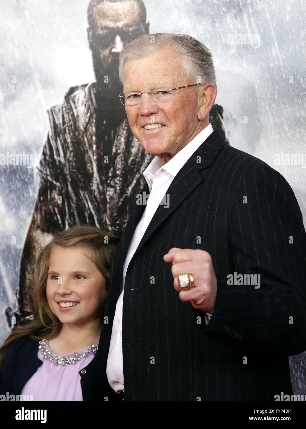 Joe Gibbs arrives on the red carpet at the New York Premiere of Noah at ...
