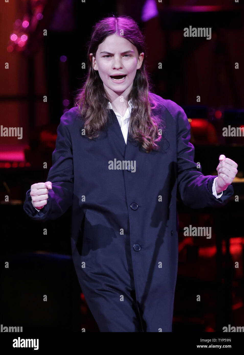 Eliot Sumner performs at the Revlon Concert for the Rainforest Fund ...
