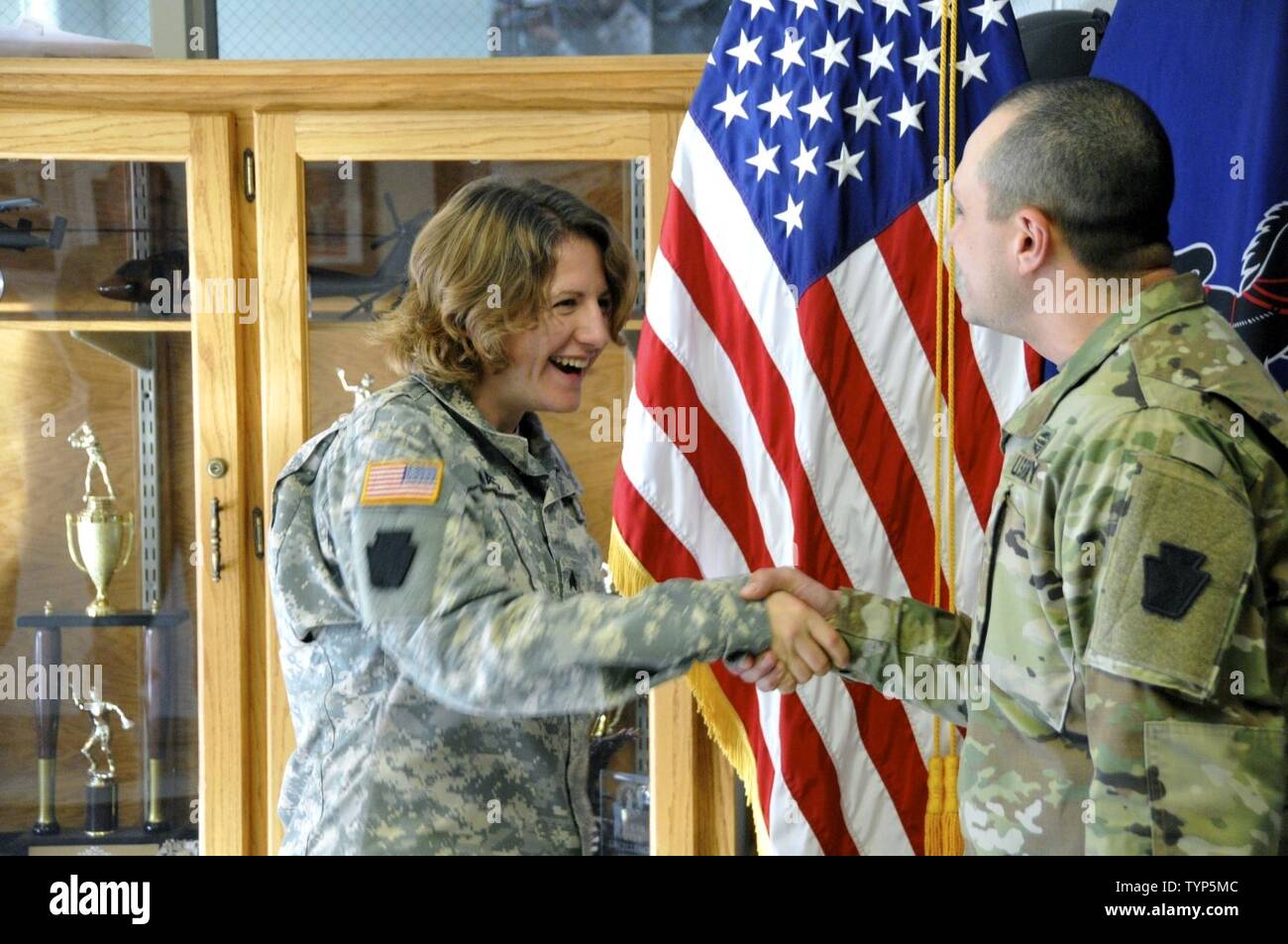 U.S. Army Sgt. Audrey Mays, unit supply specialist with Headquarters ...