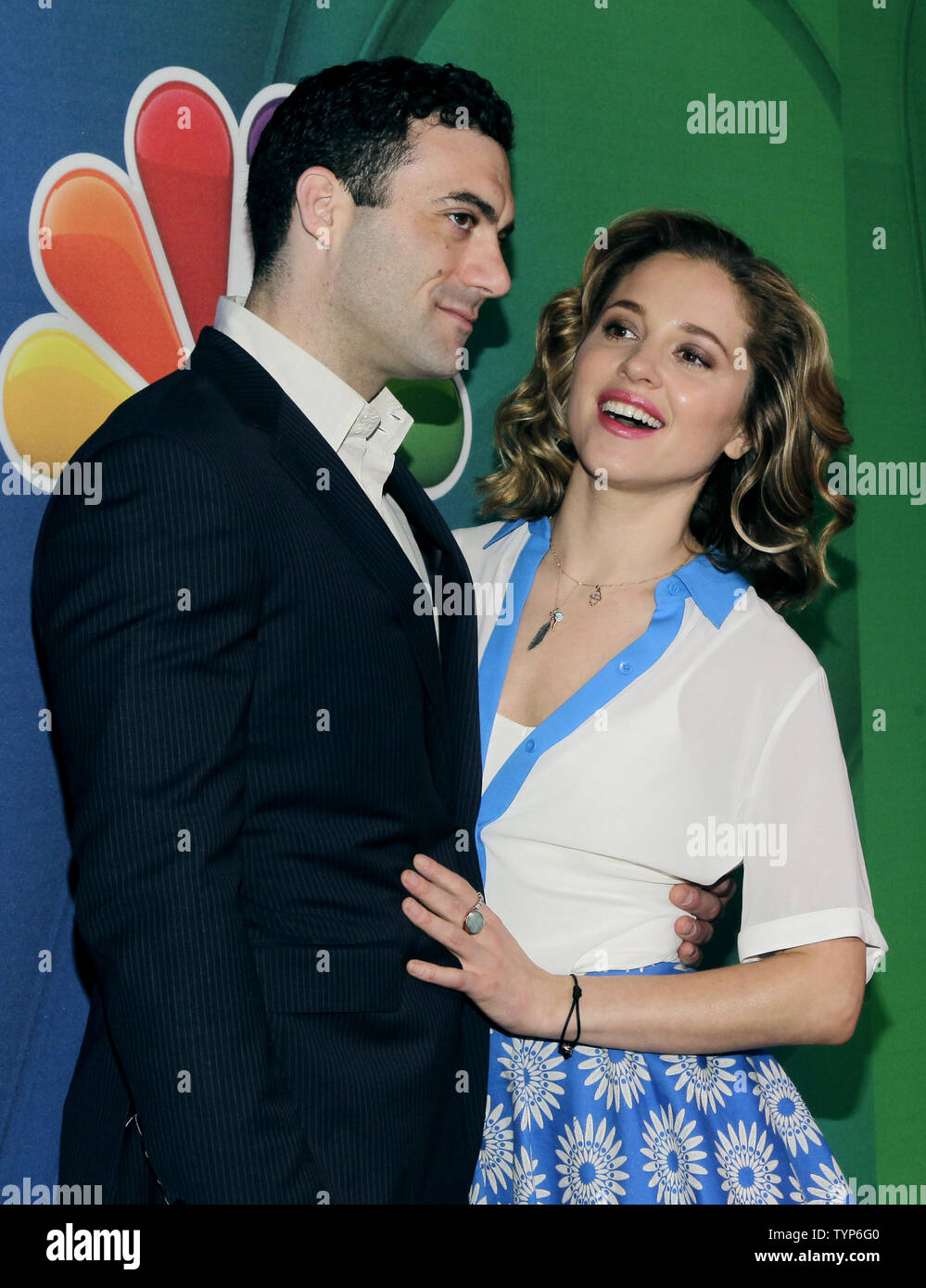 Margarita Levieva and Morgan Spector arrive on the red carpet at NBC's ...