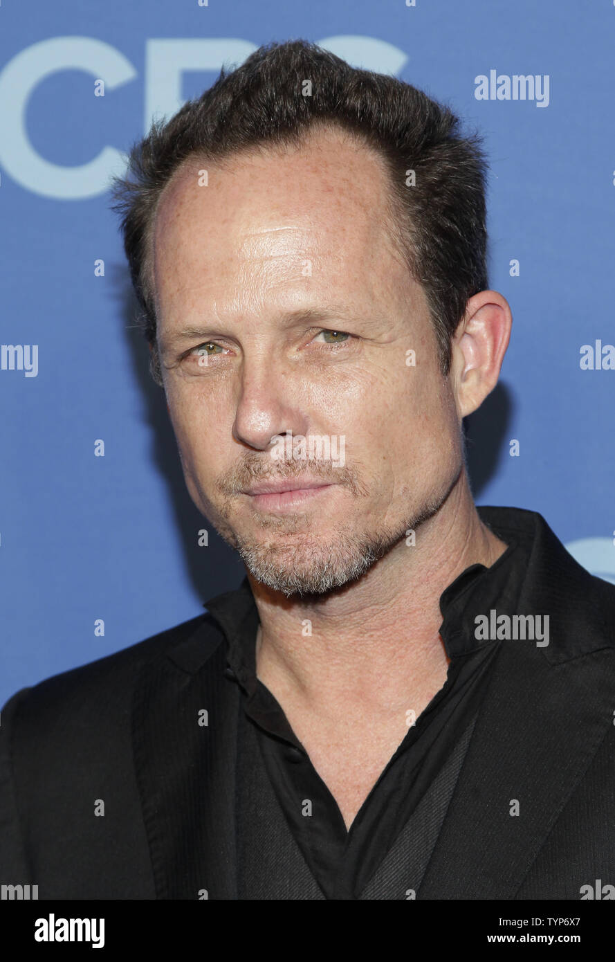 Dean Winters arrives on the red carpet at the CBS 2014 Upfront ...