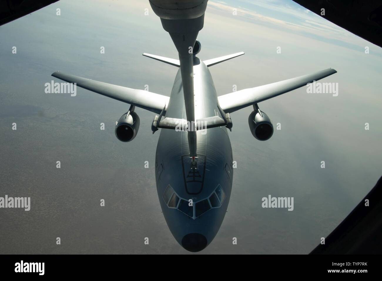 A U.S. Air Force KC-10 Extender refuels near Mosul, Iraq, Nov. 20, 2016 ...