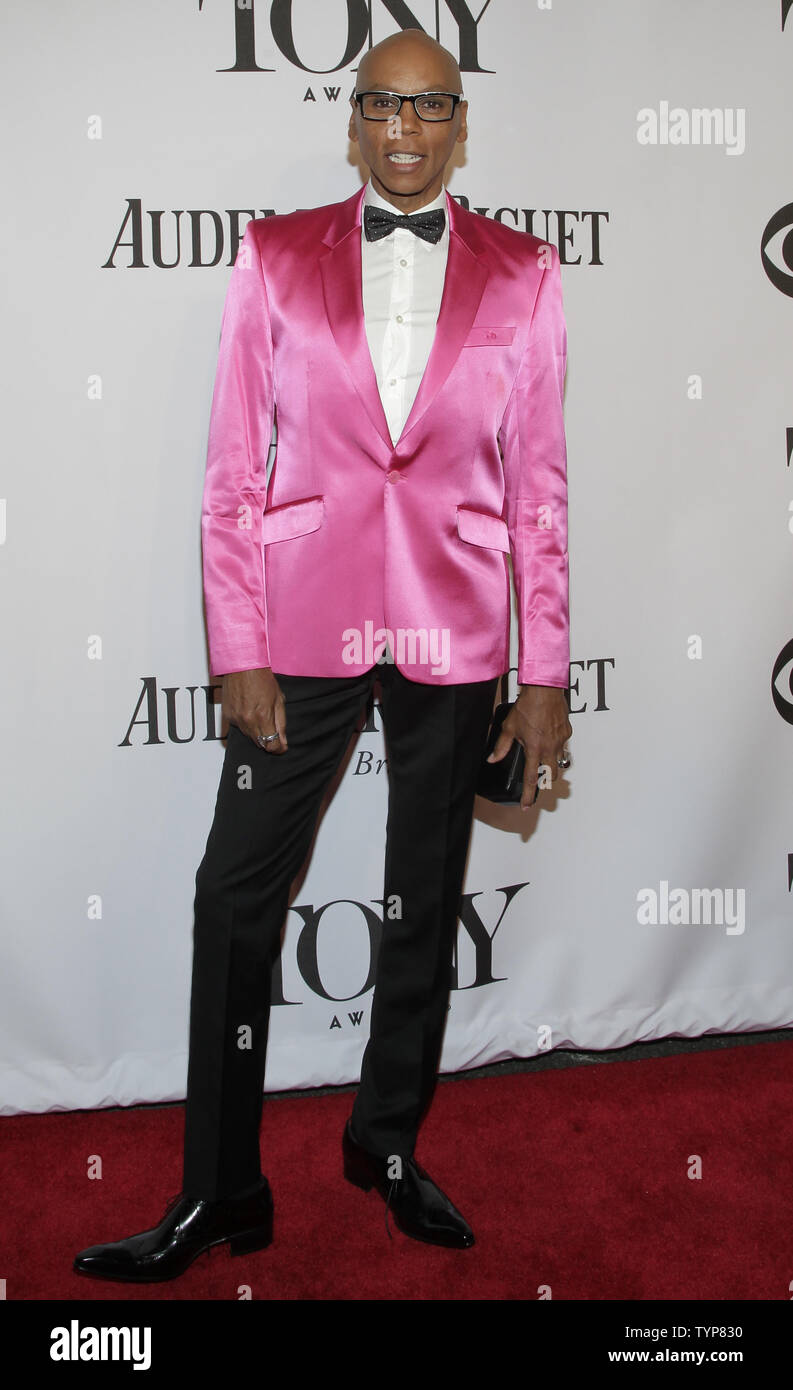 RuPaul arrives on the red carpet at the 68th Tony Awards at Radio City ...