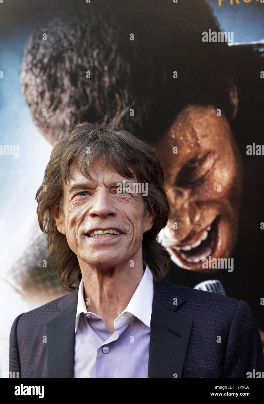 Mick Jagger arrives on the Red Carpet at the world premiere of 'Get On ...