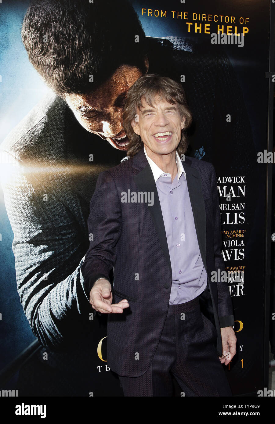 Mick Jagger arrives on the Red Carpet at the world premiere of 'Get On ...