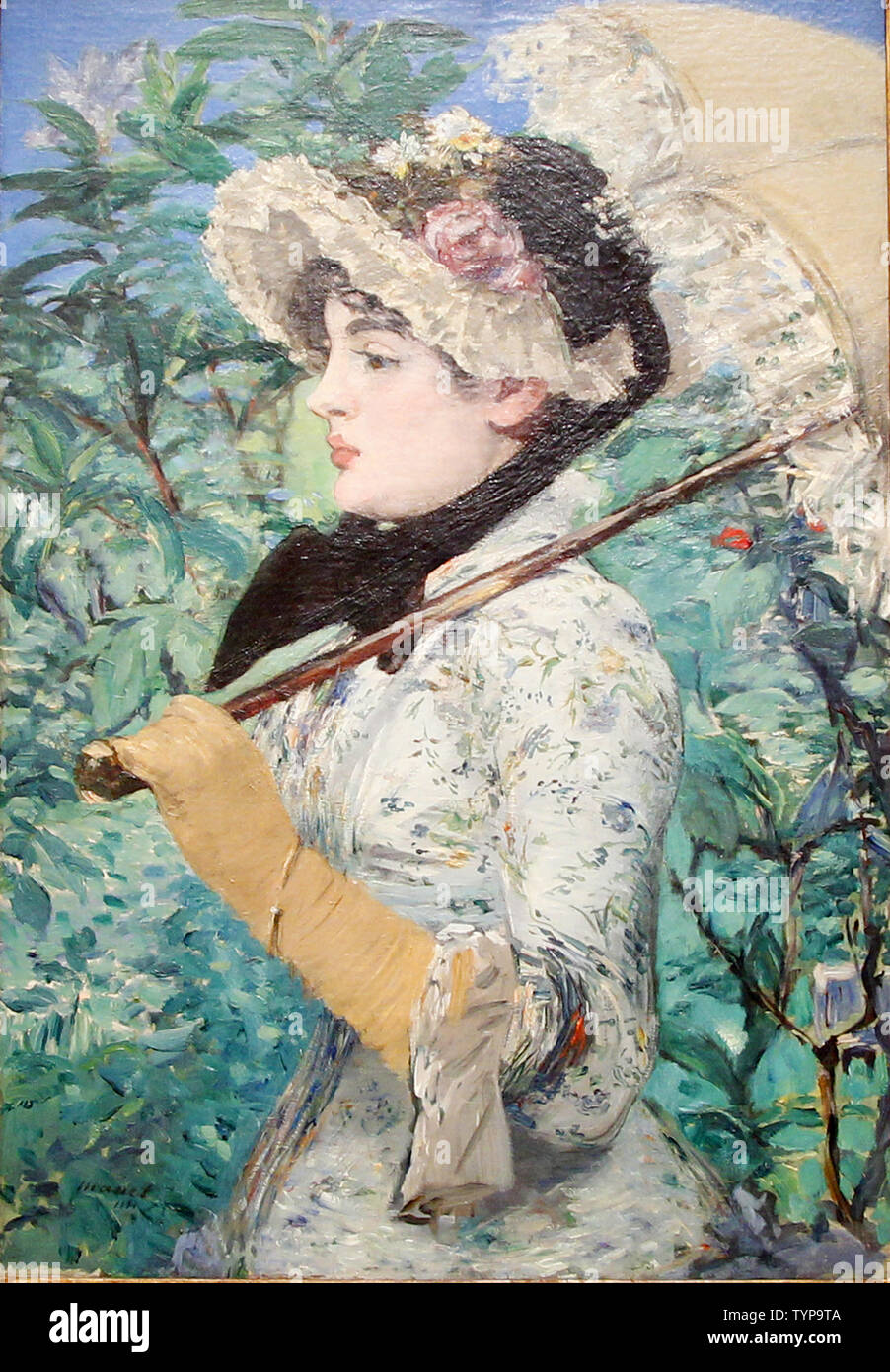 Edouard Manet's portrait "Le Printemps" is on display for a press ...