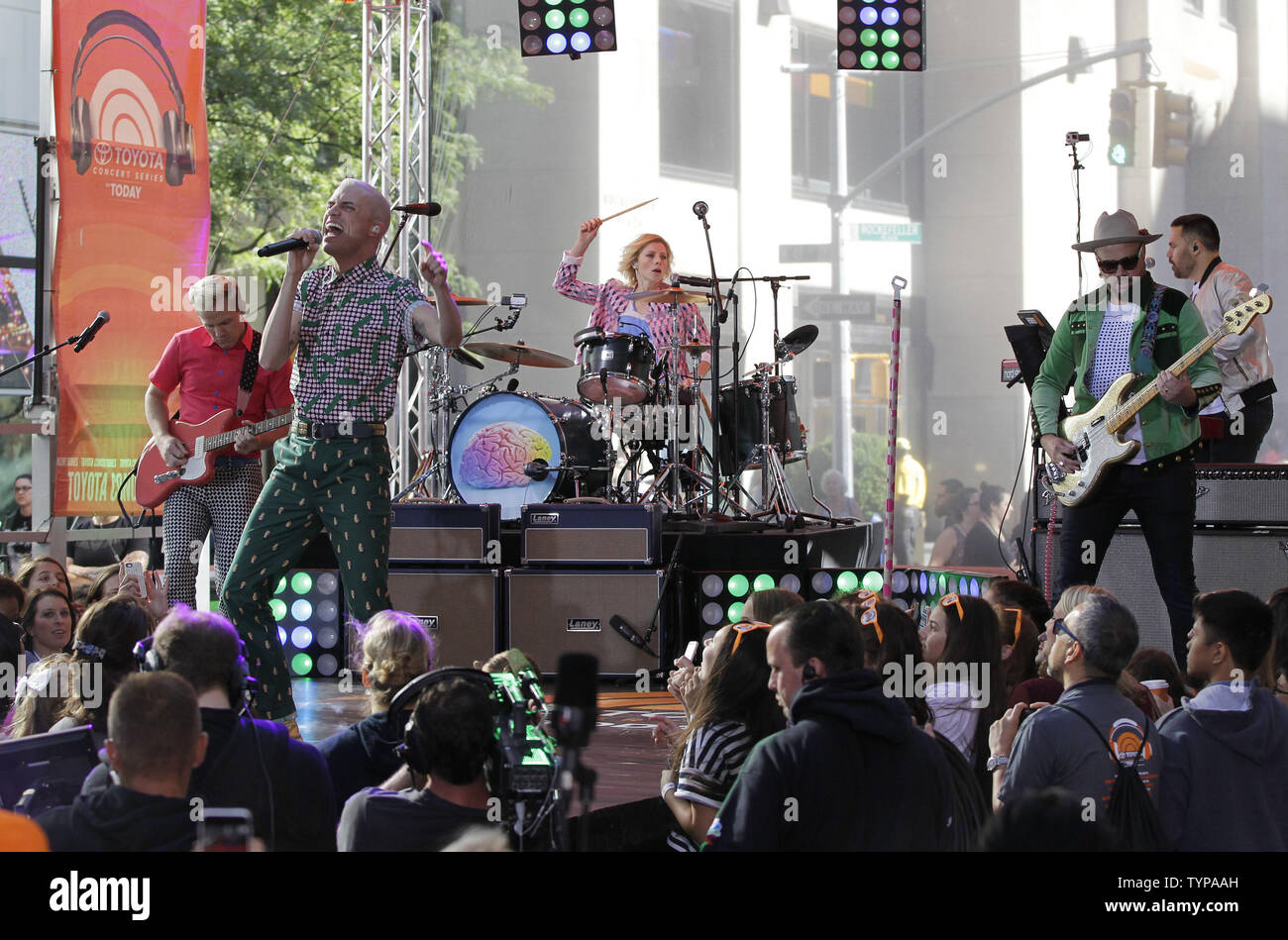 Neon Trees performs on the NBC Today Show at Rockefeller Center in New ...