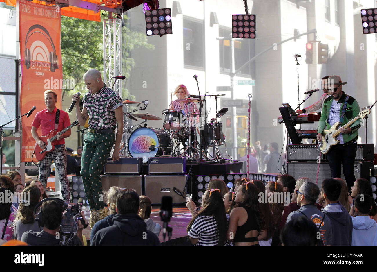 Neon Trees performs on the NBC Today Show at Rockefeller Center in New ...