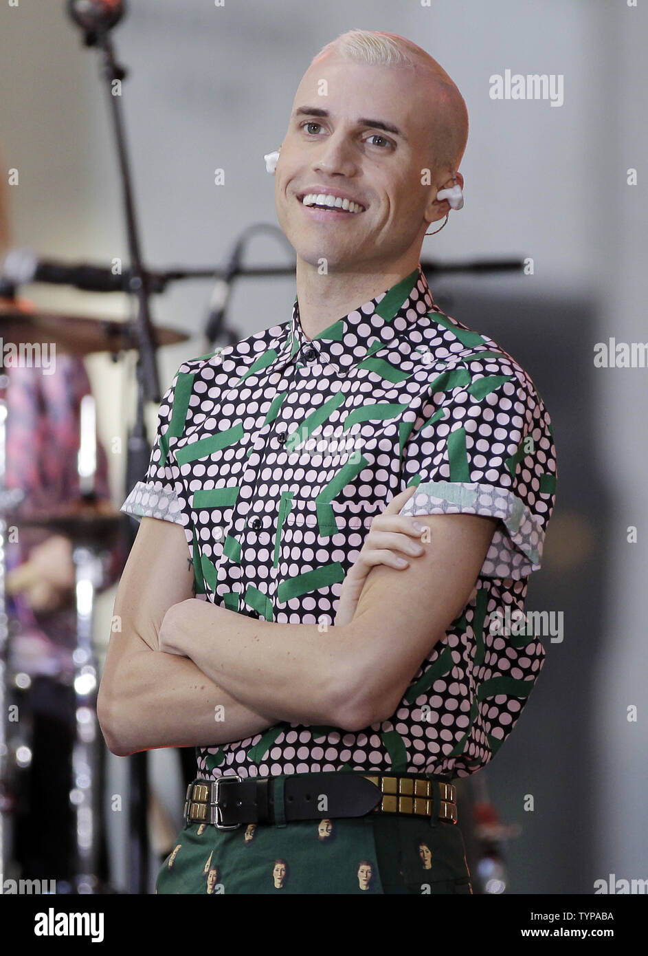 Tyler Glenn and Neon Trees perform on the NBC Today Show at Rockefeller ...
