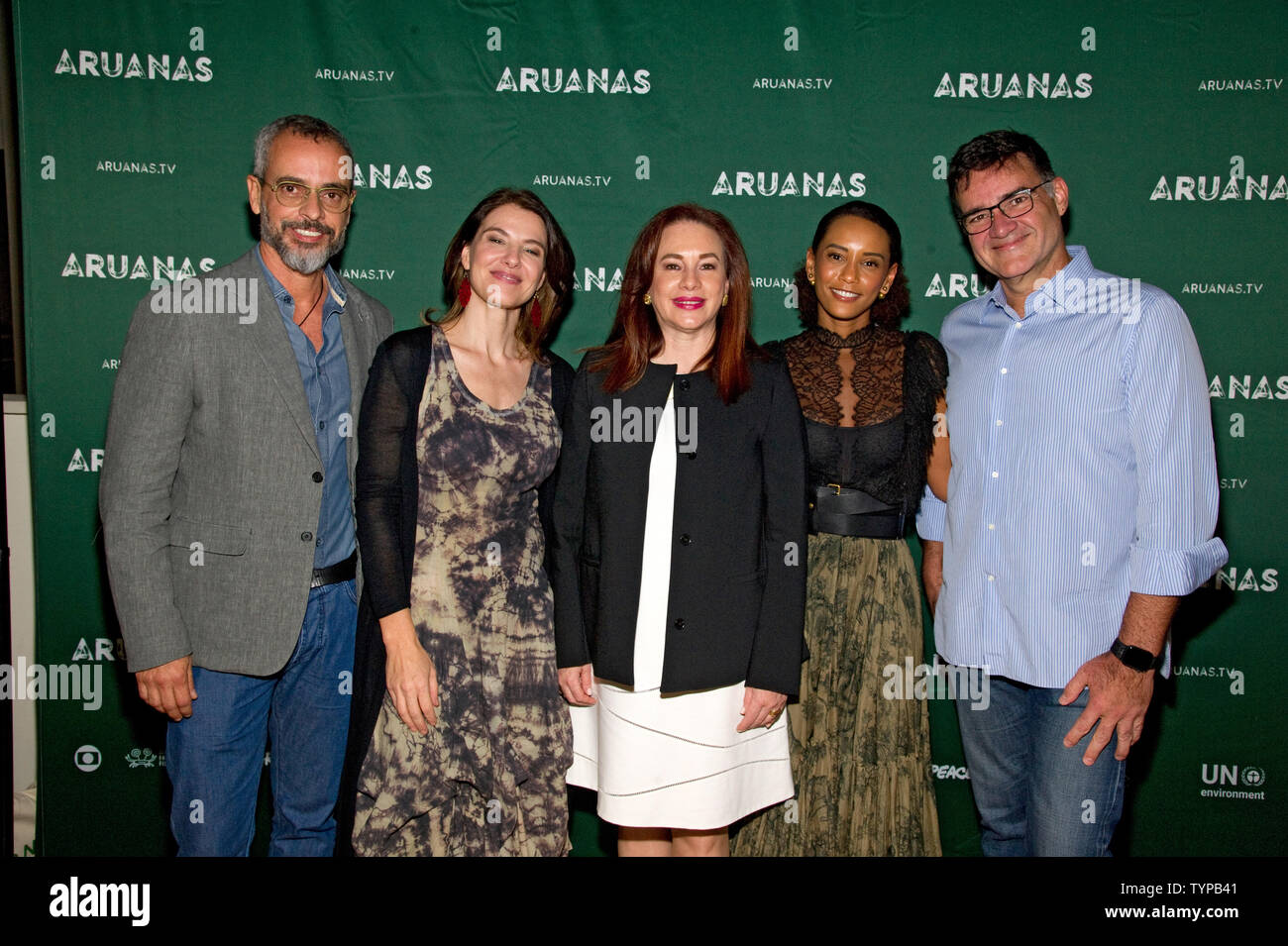 NEW YORK, NY - JUNE 24: Marcos Nisti, Estela Renner, Maria Fernanda ...