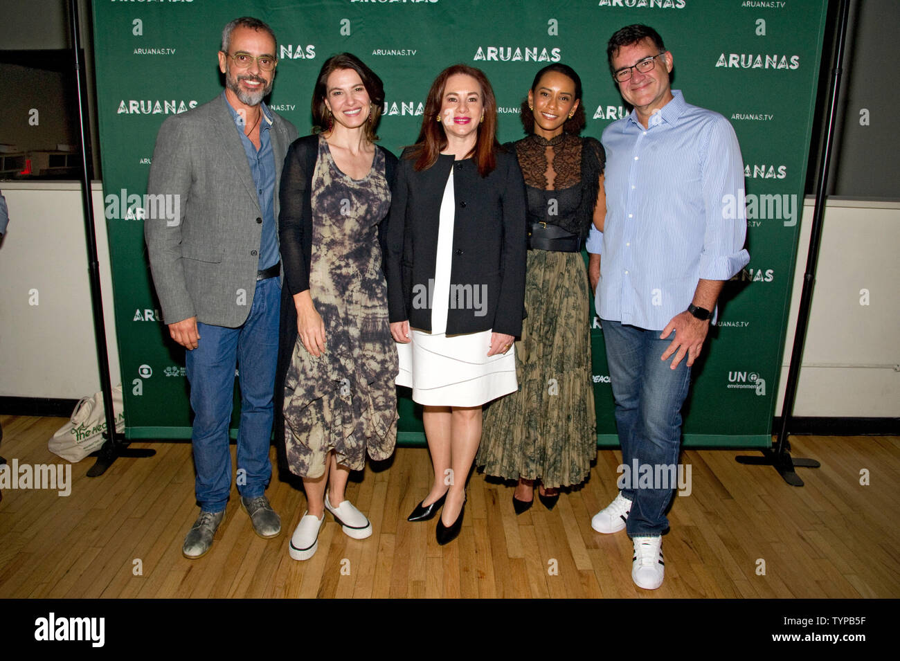 NEW YORK, NY - JUNE 24: Marcos Nisti, Estela Renner, Maria Fernanda ...
