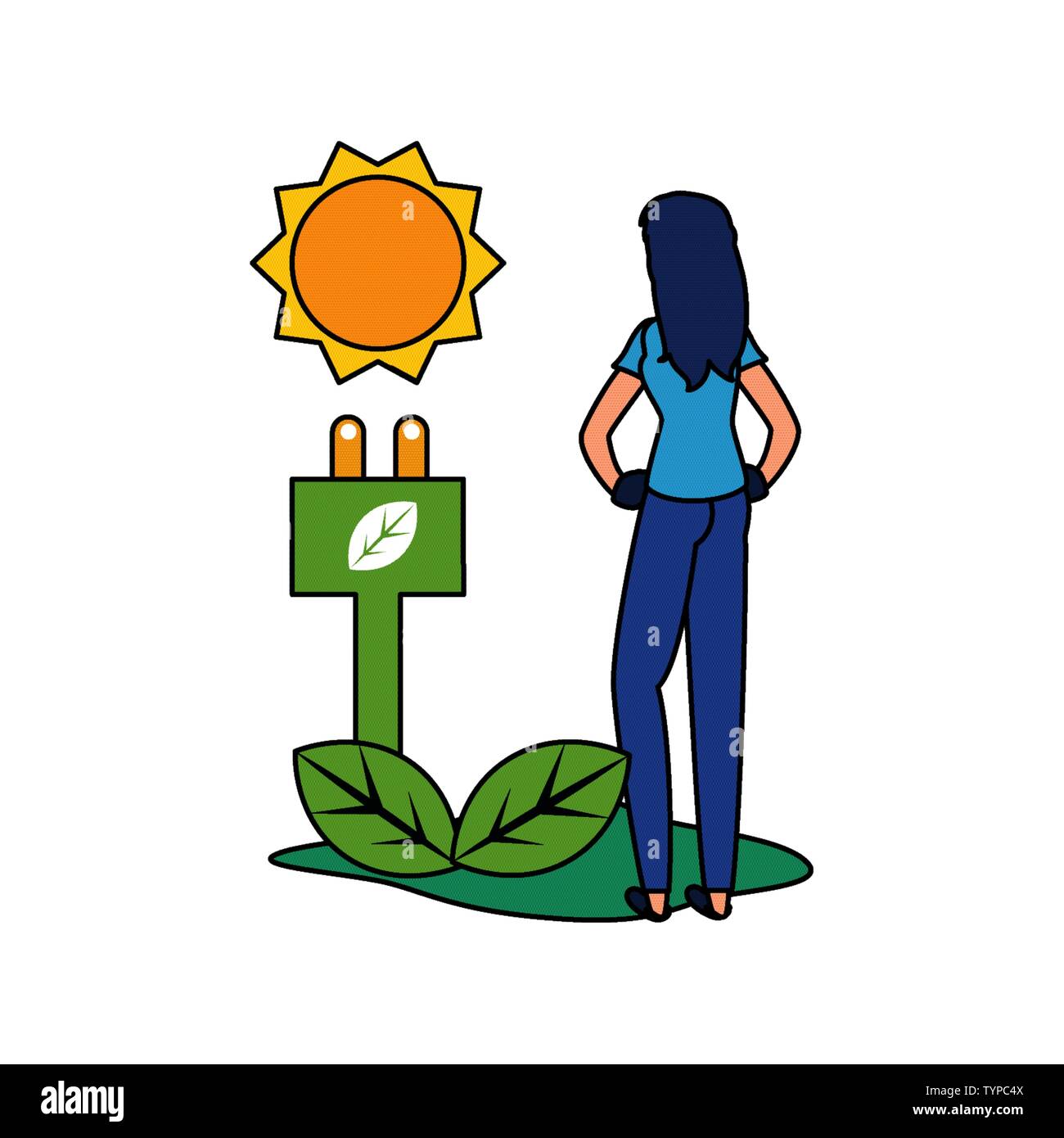 Avatar woman design, Sustainability eco friendly green recycle ecology ...