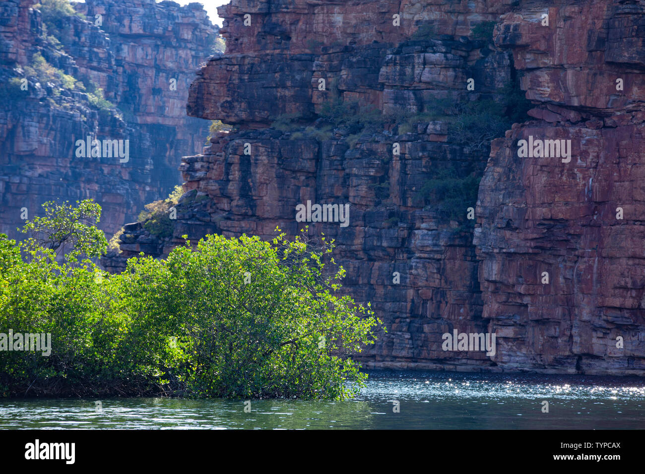 overview of King George River gorge in the Kimberleys in Western ...