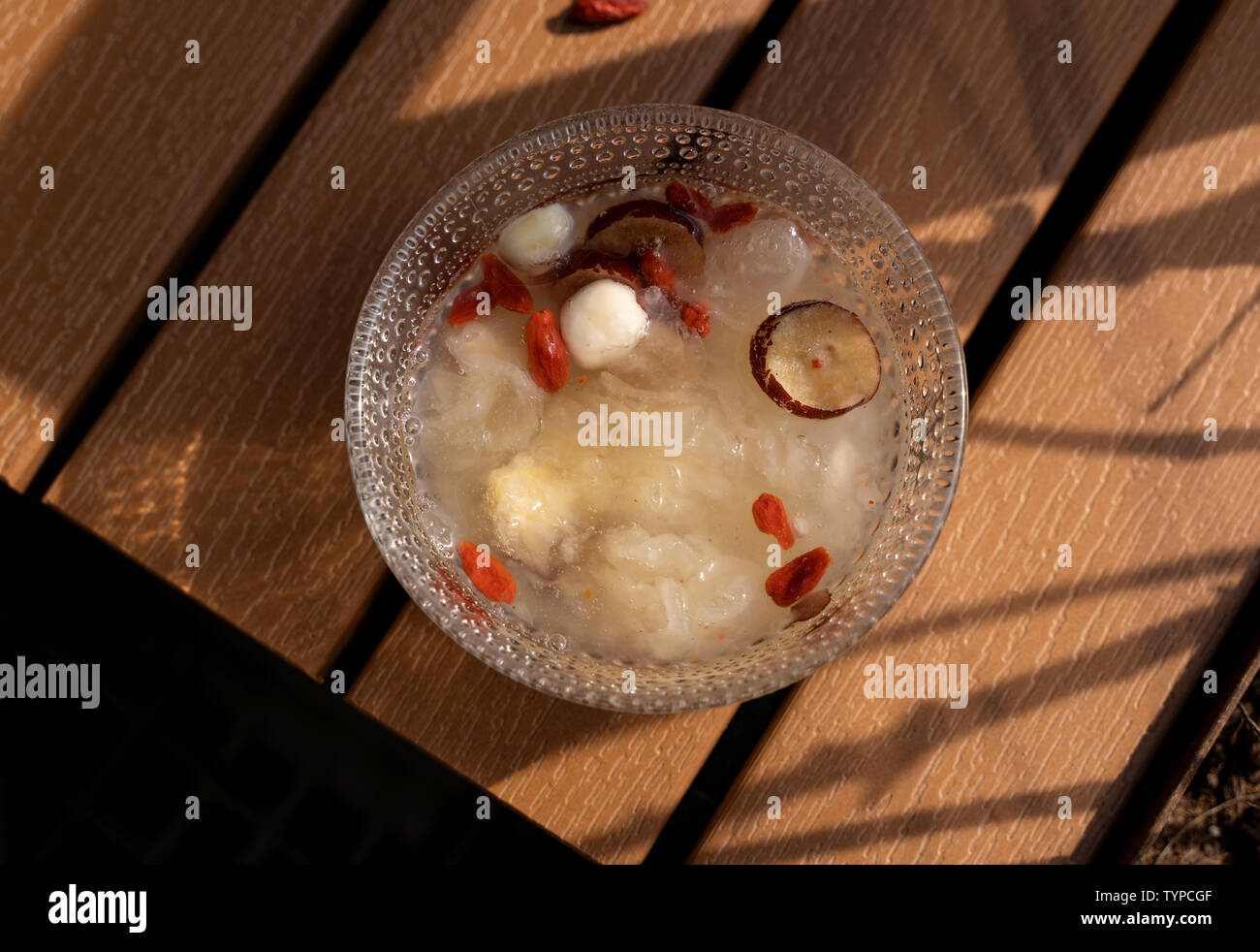 Red jujube silver ear lotus seed soup Stock Photo - Alamy